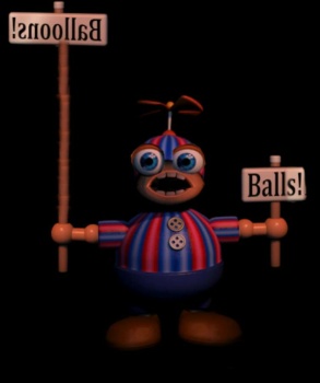 Solve FNAF - Cursed Balloon Boy jigsaw puzzle online with 42 pieces